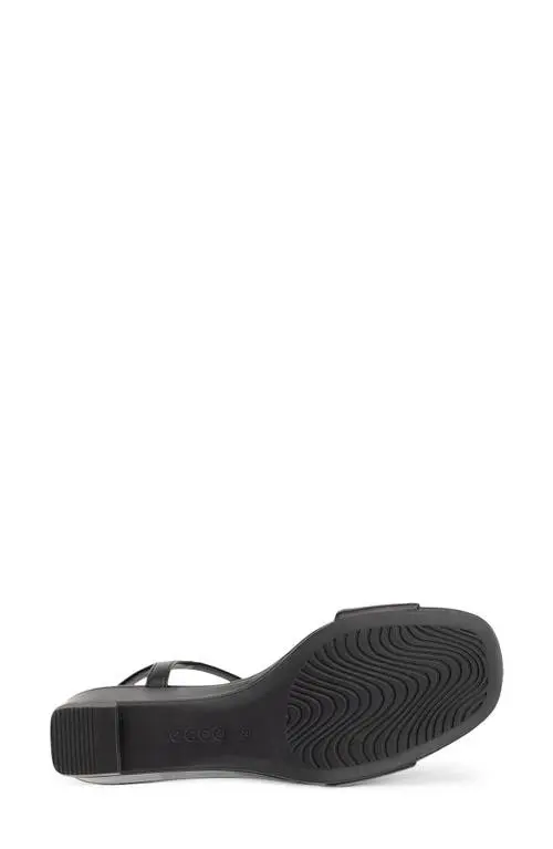 Ecco Astrid Ankle Strap Wedge Sandal - Black