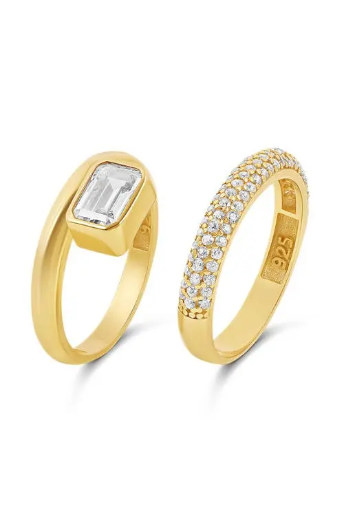 SHYMI Set Of 2 Stacking Rings - Gold