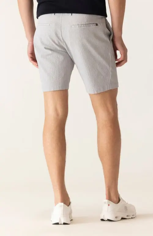 DEKE Flat-front Cotton Seersucker Bermuda Shorts