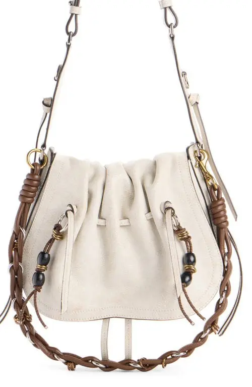 Isabel Marant Étoile Bolton Washed Leather Shoulder Bag - Chalk