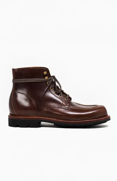 GRANT STONE Brass Boots - Crimson Chromexcel