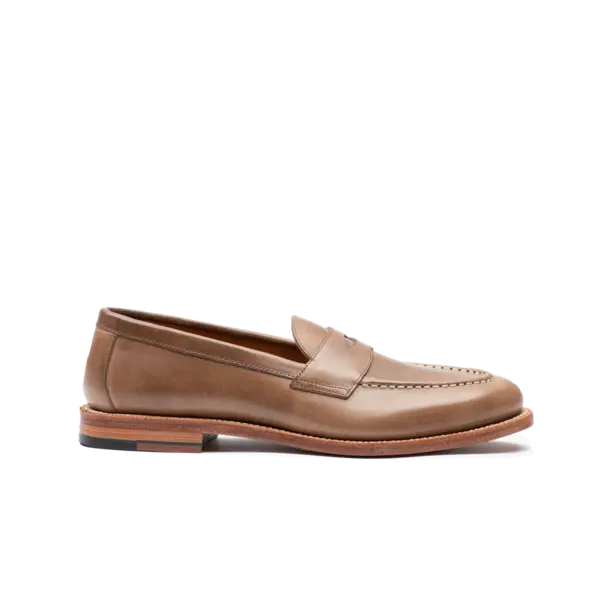 GRANT STONE Traveler Penny Loafer - Dune Chromexcel