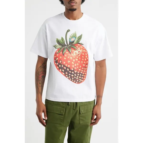 BILLIONAIRE BOYS CLUB Boxy Diamond Berry Graphic T-shirt