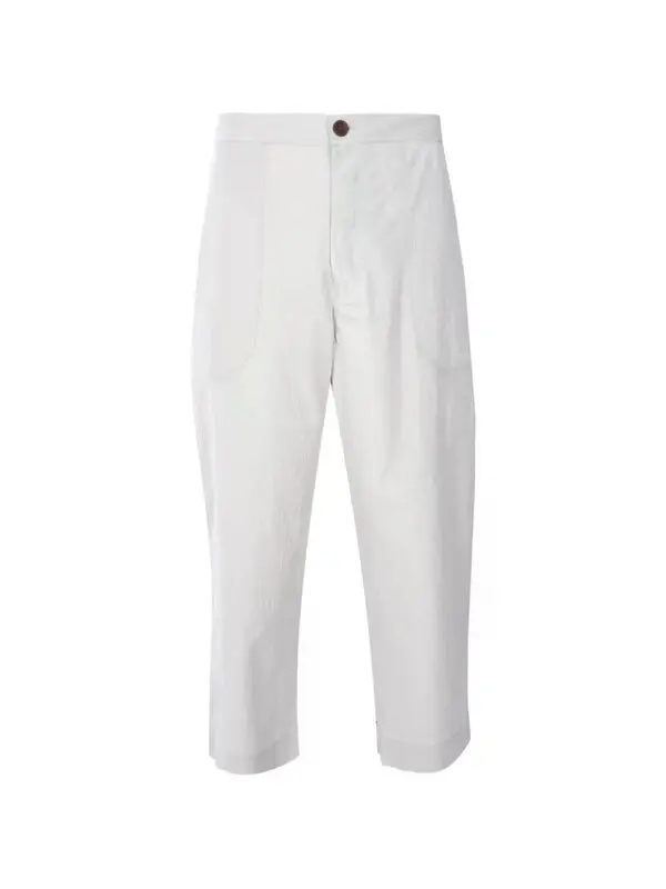 Marané Embroidered-pocket Trousers - Grey