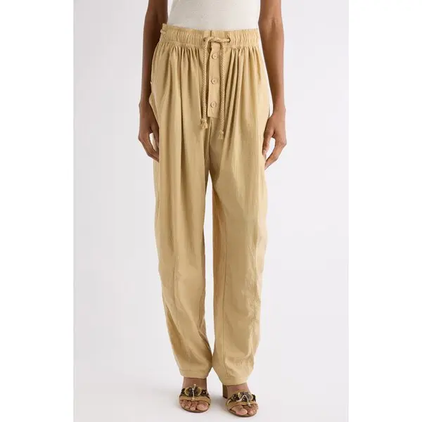Isabel Marant Falcona Gathered Tapered Pants