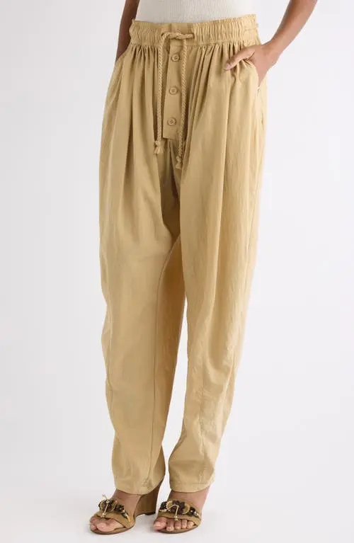 Isabel Marant Falcona Gathered Tapered Pants