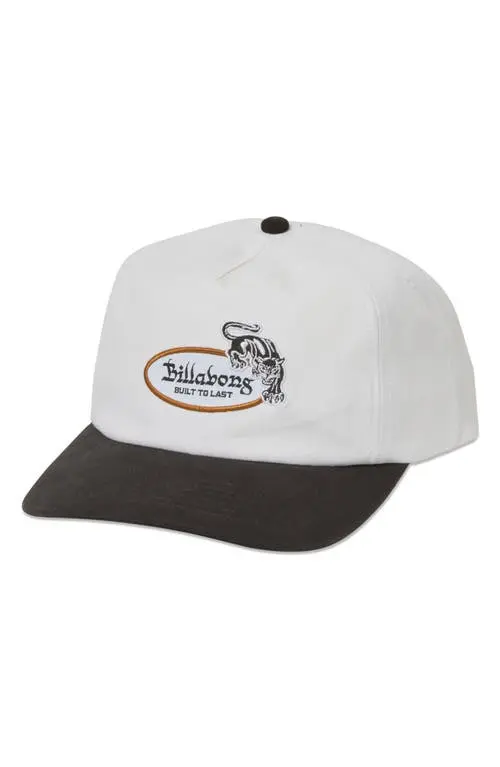 BILLABONG Breakdown Snapback Baseball Cap - Black/white