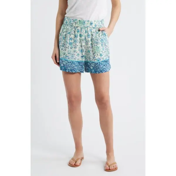 CITY BLUES Paisley Print Shorts