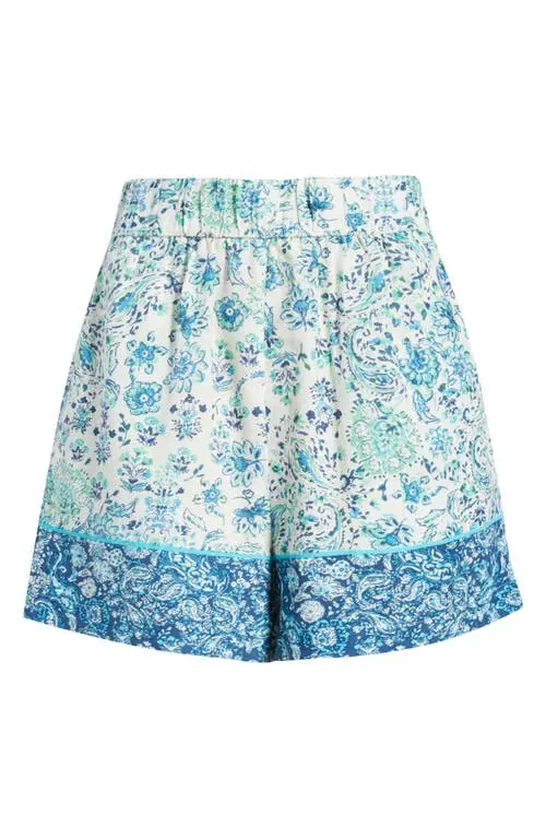 CITY BLUES Paisley Print Shorts