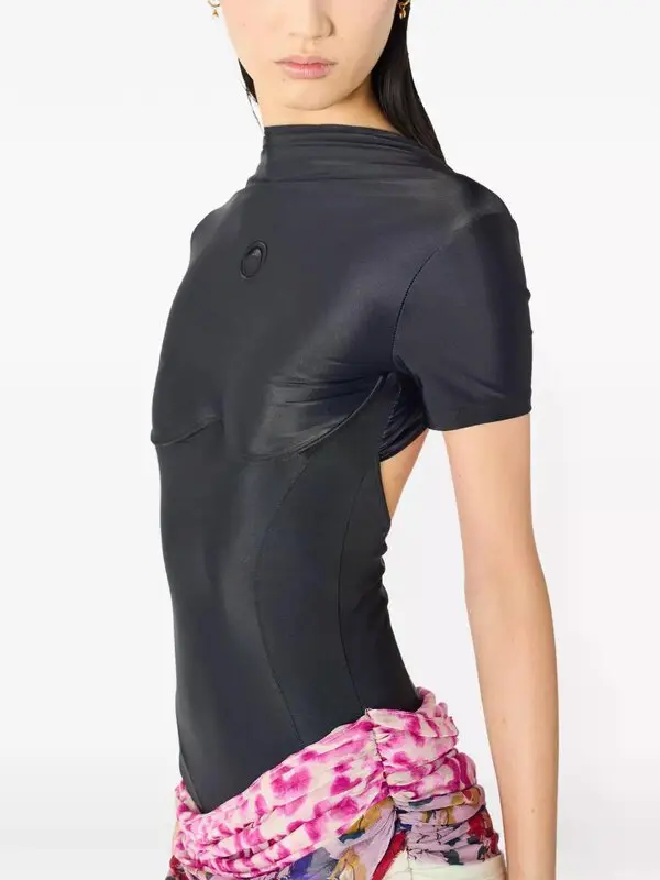 MARINE SERRE Scarves Mini Dress - Black