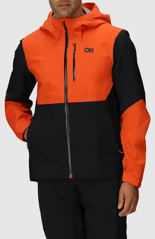 OUTDOOR RESEARCH Freewheel Stretch Rain Jacket - Spice/black