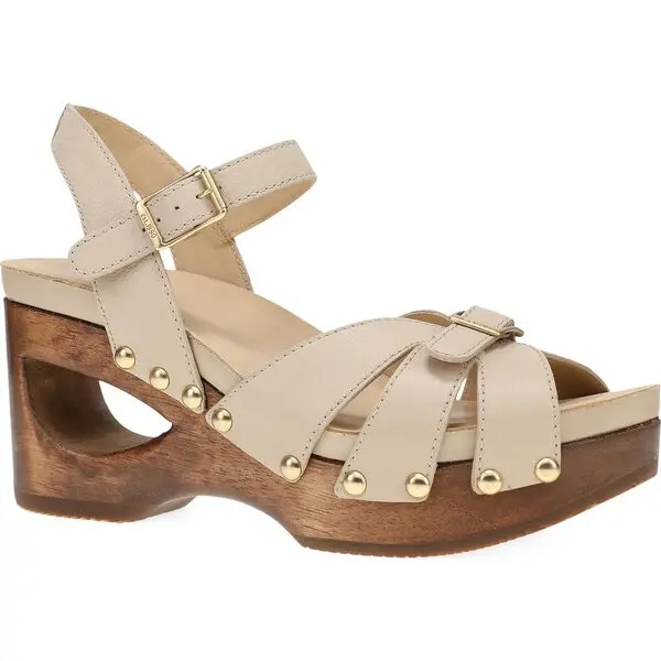 Dansko Alanna Platform Wedge Sandal - Vanilla