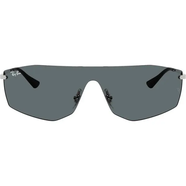 Ray-ban Alix Bio-based Rimless Shield Sunglasses - Silver/grey