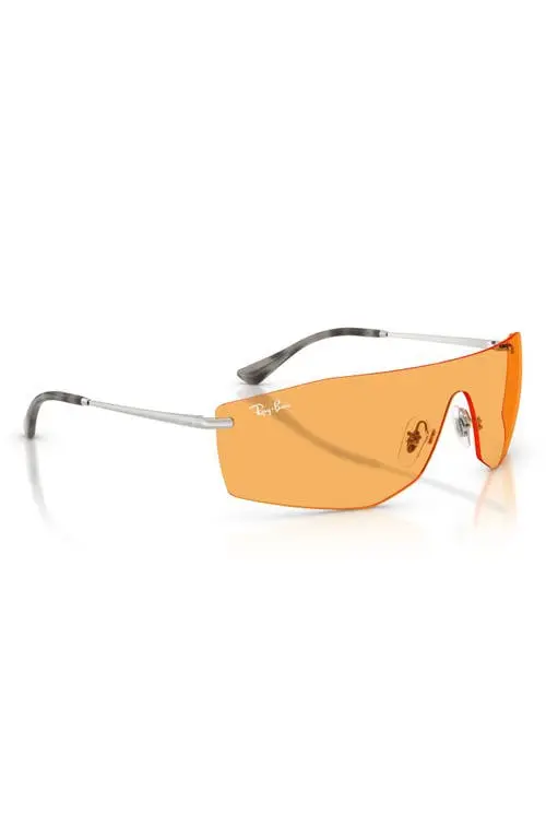 Ray-ban Alix Bio-based Rimless Shield Sunglasses - Silver/yellow