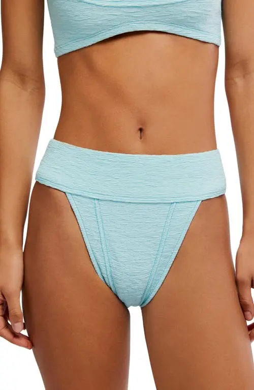 Free People Dylan High-waist Bikini Bottom - Sky