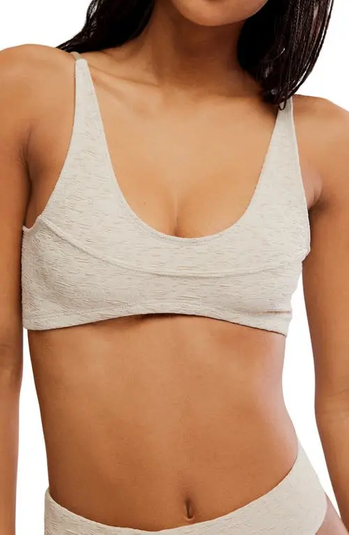 Free People Farrah Crop Bikini Top - Stone