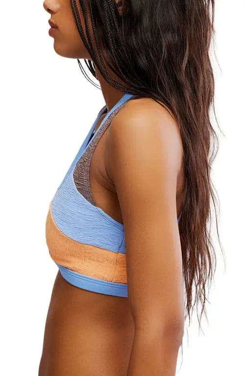 Free People Colorblock Bikini Top