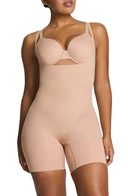 Spanx Sculpt™ Go Figure Open Bust Shaper Bodysuit - Chai