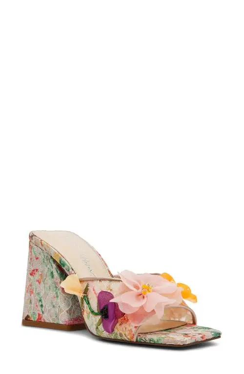 Betsey Johnson Heath Slide Sandal - Pink Multi