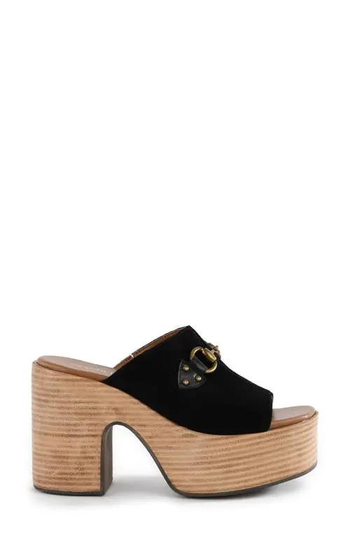Seychelles Take The Lead Platform Sandals - Black