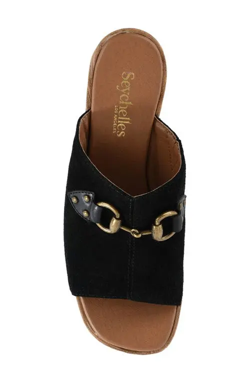 Seychelles Take The Lead Platform Sandals - Black