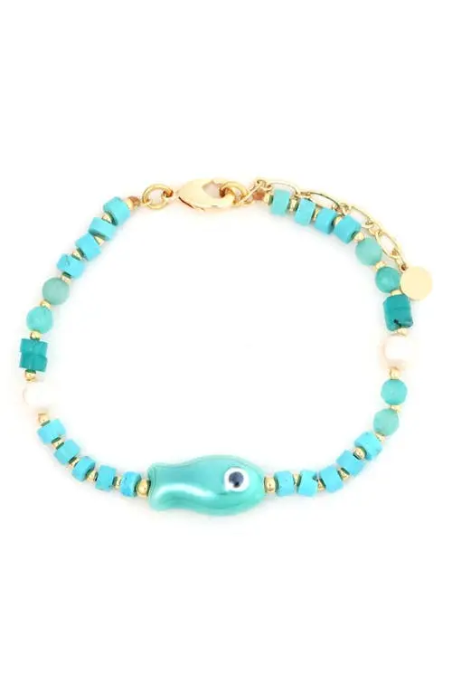 PANACEA Freshwater Pearl Bracelet - Turquoise
