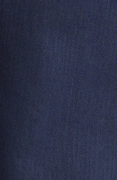 Boglioli Five-pocket Cotton Stretch Herringbone Slim Fit Trousers - Navy