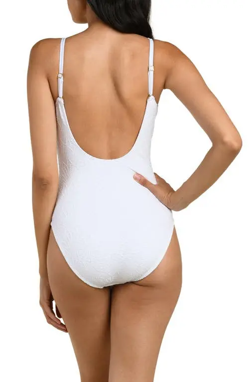 La Blanca Shellbound Plunge One-piece Swimsuit