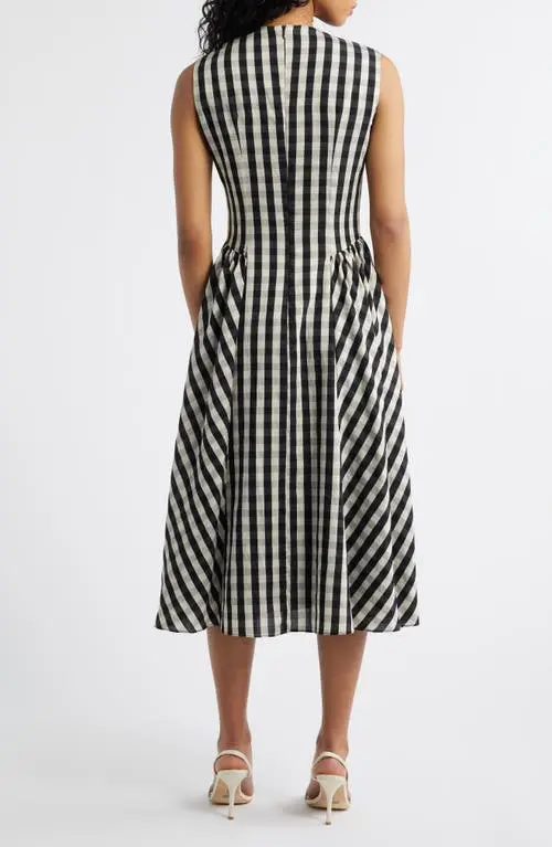 LUCY PARIS Vivian Gingham Midi Dress