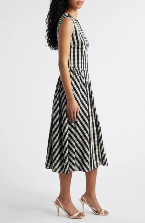 LUCY PARIS Vivian Gingham Midi Dress
