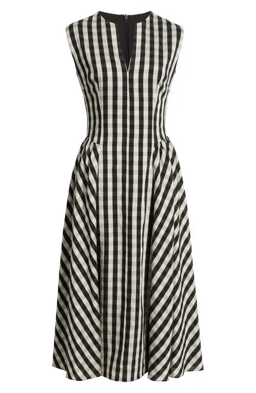 LUCY PARIS Vivian Gingham Midi Dress