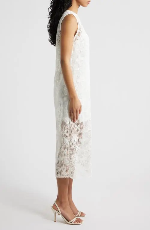 LUCY PARIS Cara Lace Midi Dress