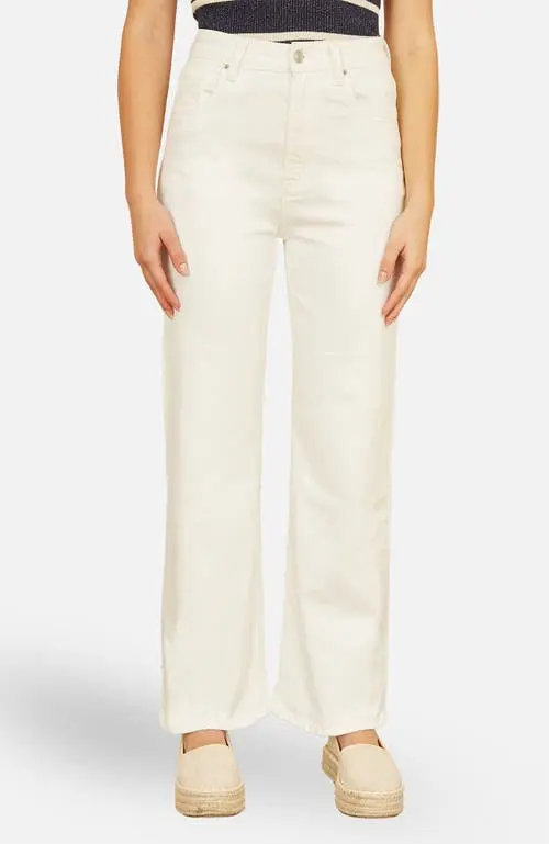 YUMI Wide Leg High Waist Jeans - White