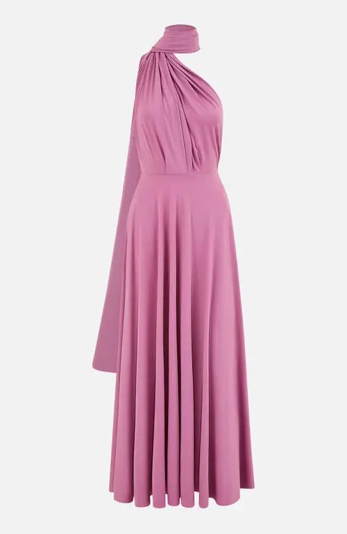 YUMI Jersey Stretch Multiway Maxi Dress - Pink