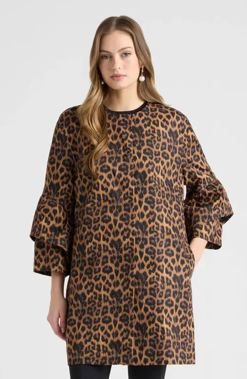 NVLT Water Repellent Printed Canvas Coat
