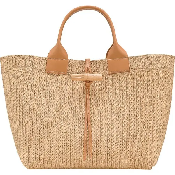 Longchamp Large Le Roseau Raffia Tote
