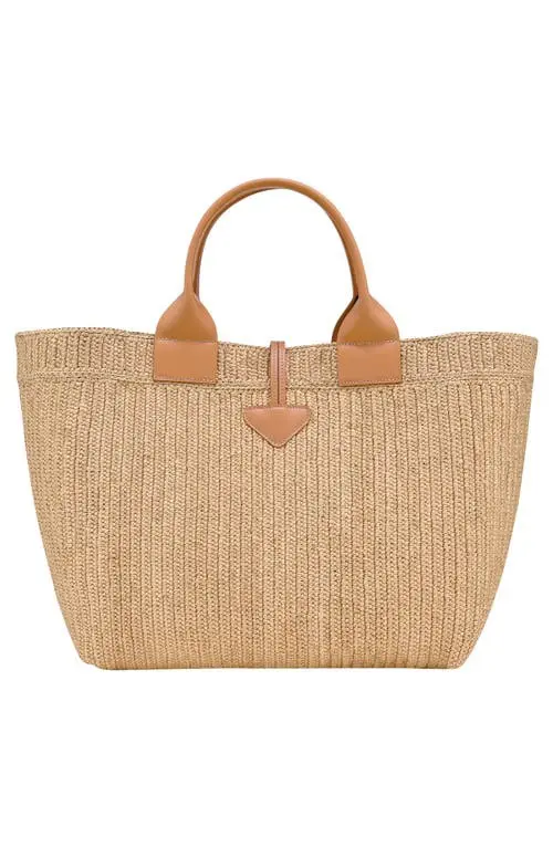 Longchamp Large Le Roseau Raffia Tote