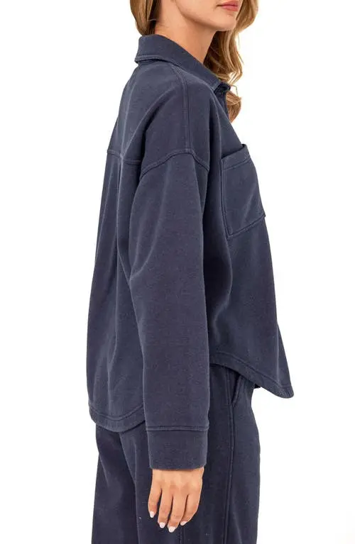 THREADS 4 THOUGHT Blaire Mineral Wash Shirt Jacket - Stargazer