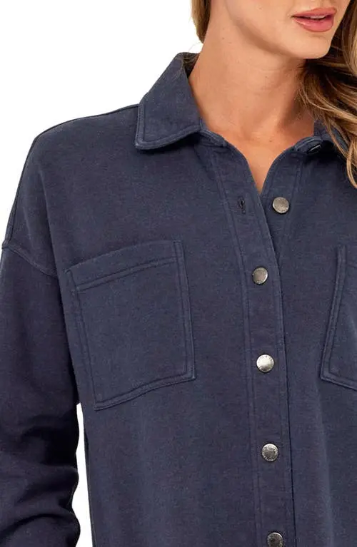 THREADS 4 THOUGHT Blaire Mineral Wash Shirt Jacket - Stargazer