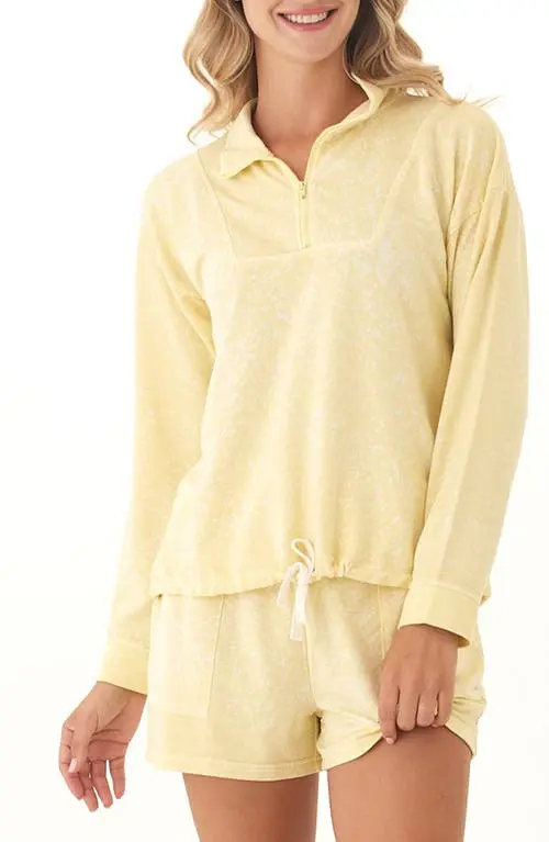 THREADS 4 THOUGHT Nyloa Terry Quarter Zip Top - Lemonade