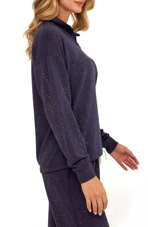 THREADS 4 THOUGHT Nyloa Terry Quarter Zip Top - Stargazer