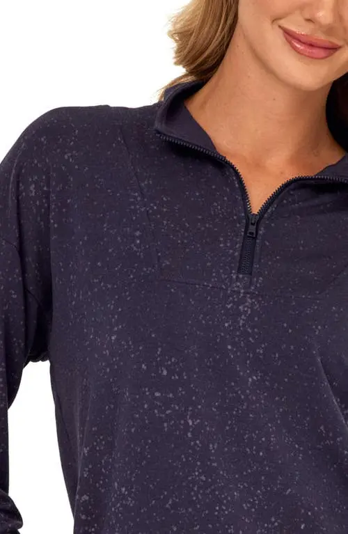 THREADS 4 THOUGHT Nyloa Terry Quarter Zip Top - Stargazer