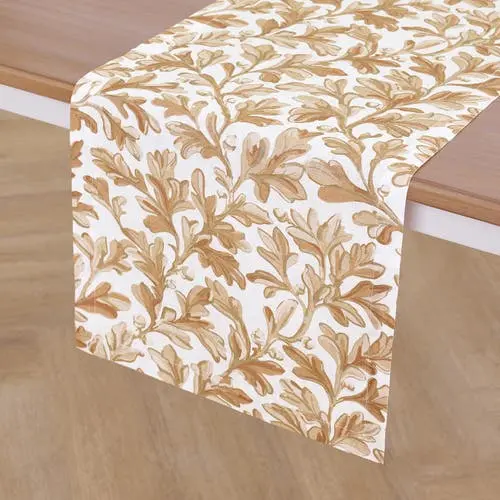 SOLINO HOME Linen Table Runnerfallen Leaves - Autumn