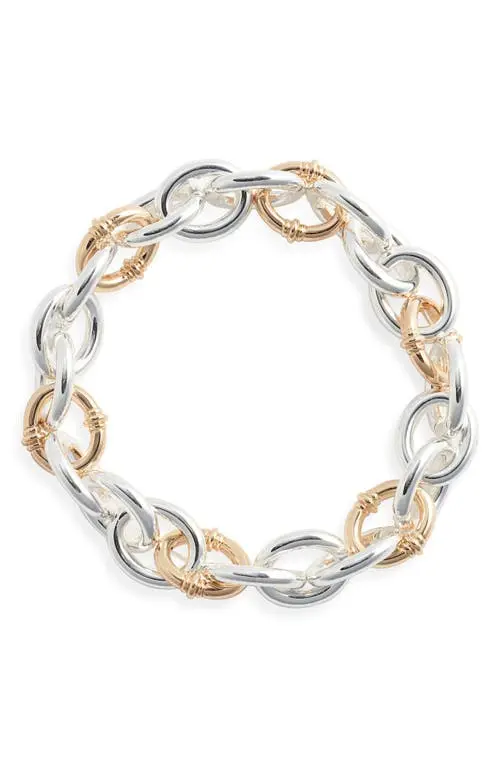 Nordstrom Oval Link Stretch Bracelet - Goldilver