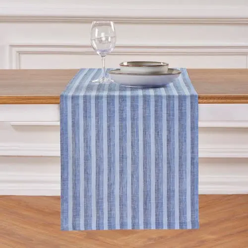 SOLINO HOME Linen Table Runnerbistro - Blue