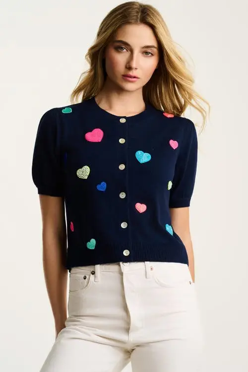 Lisa Todd Royal Flush Cotton Cardigan