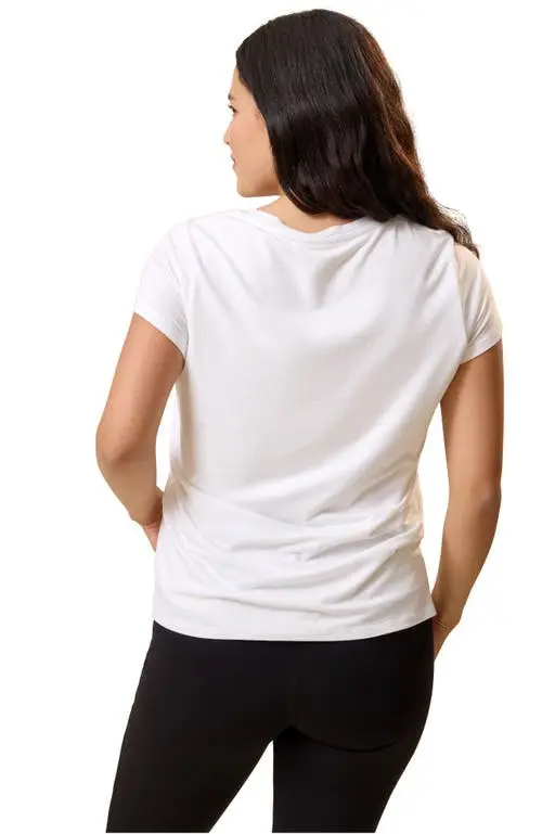 KINDRED BRAVELY Slim Fit Modal Crewneck T-shirt - White