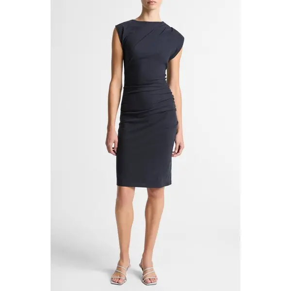 Vince Ruched Sheath Dress