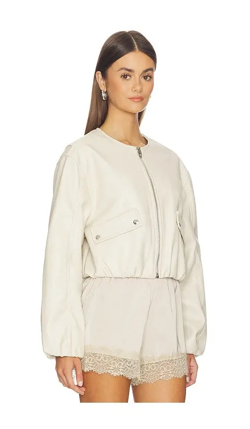 Blanknyc Faux Leather Bomber Jacket