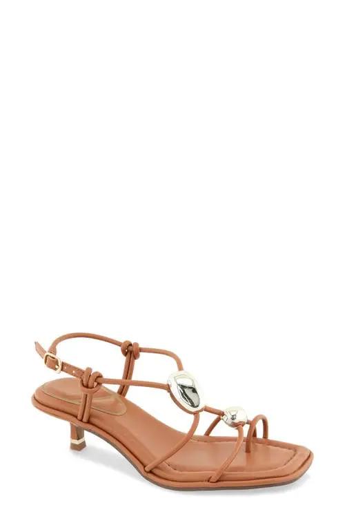 KENNETH COLE Gemma Kitten Heel Sandal - Tan